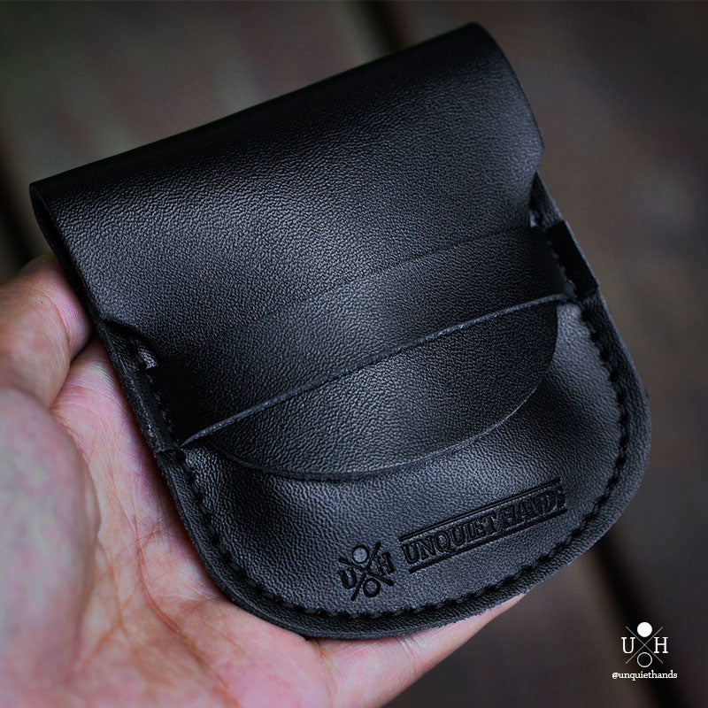 UQH LEATHER POUCH - BLACK - UQH DESIGN – Unquiet Hands