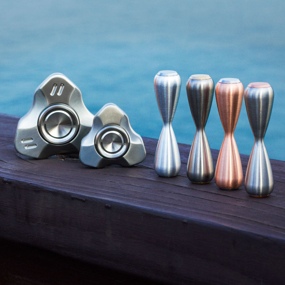 HOURGLASS KNUCKLE ROLLER - STAINLESS STEEL – Unquiet Hands